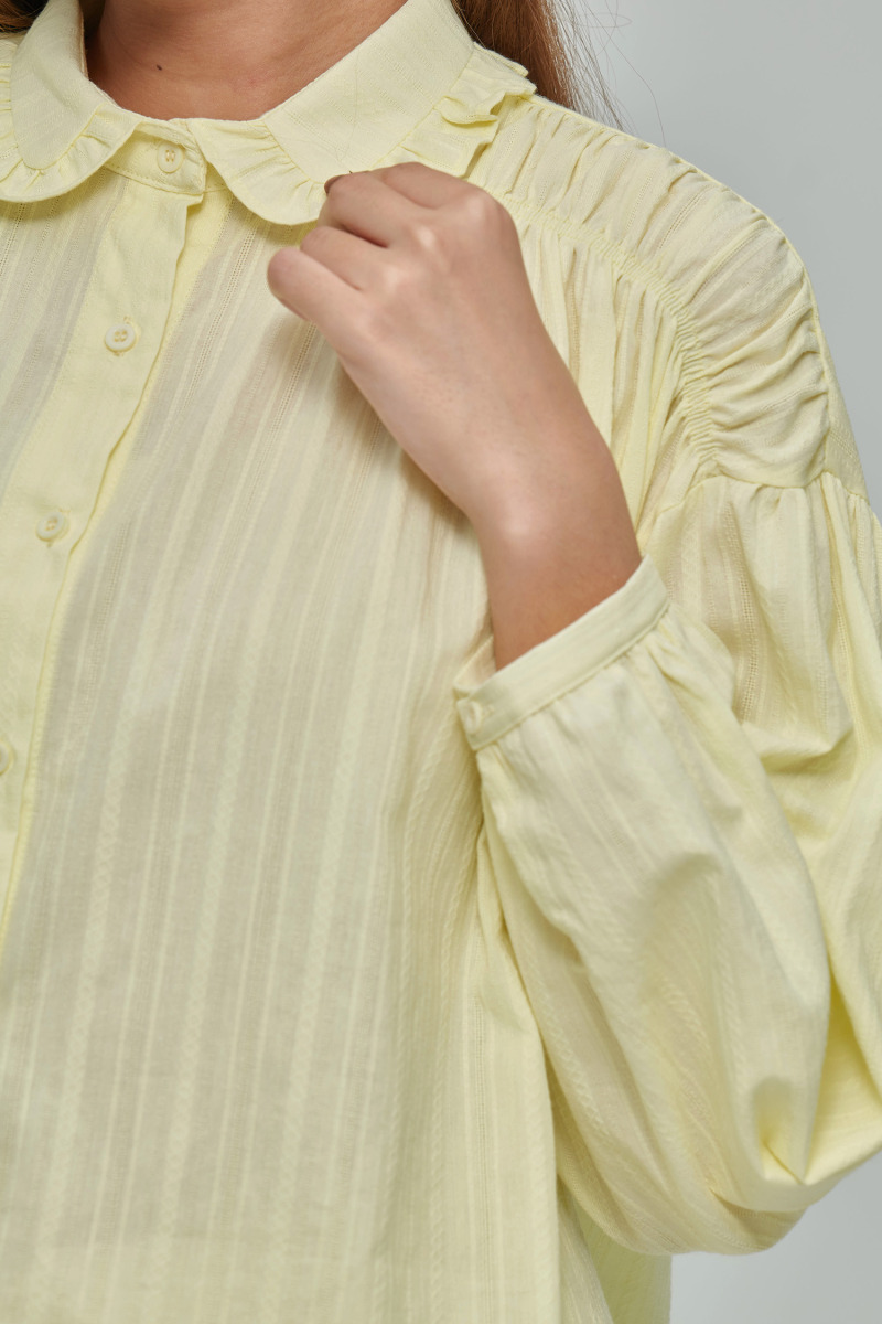 Yellow Veronica Cotton Lightweight Blouse - MC Vogue Malaysia